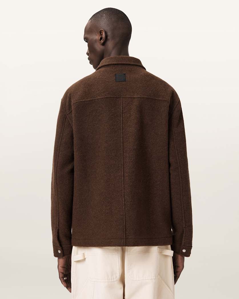 Cayson Wool Blend Jacket CIDER BROWN | ALLSAINTS US